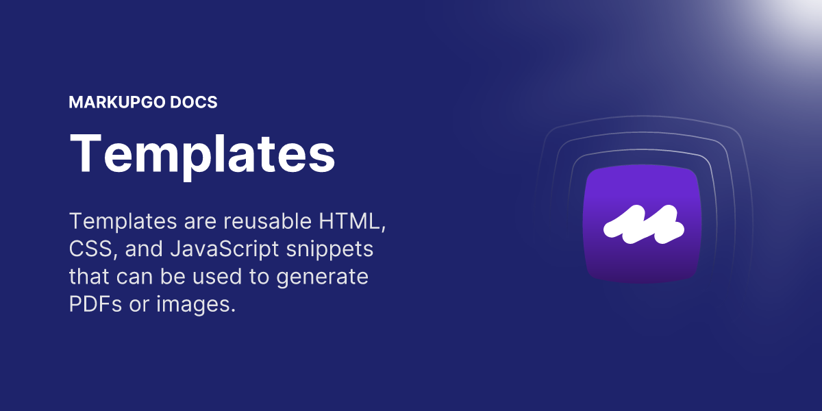 Templates | MarkupGo